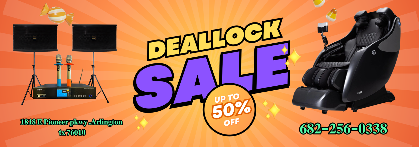 Deal Lock – Homepage – No.1 Karaoke & Massage Chairs Seller